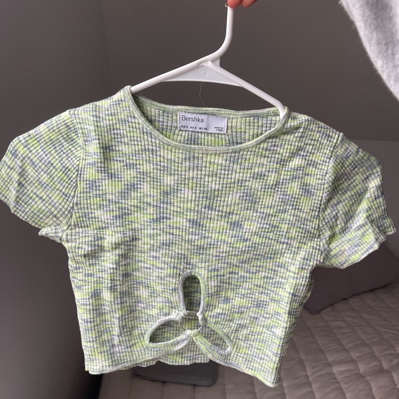 Bershka | Tops | Berska Top Meshed With A Light Green Giving Fairy ...